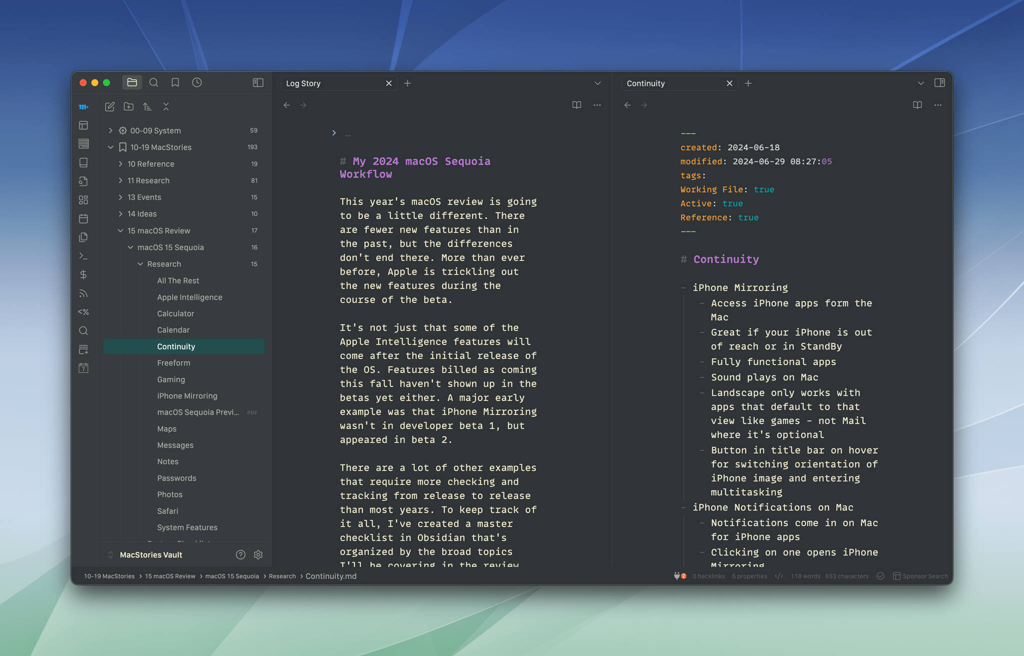 My 2024 macOS Sequoia Workflow - Club MacStories