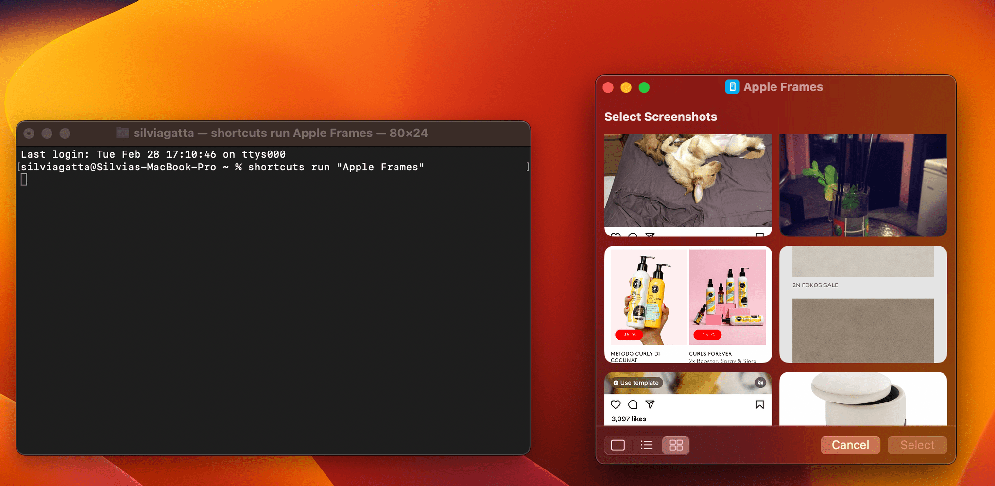 Running Apple Frames from the Command Line and Enabling Passthrough ...