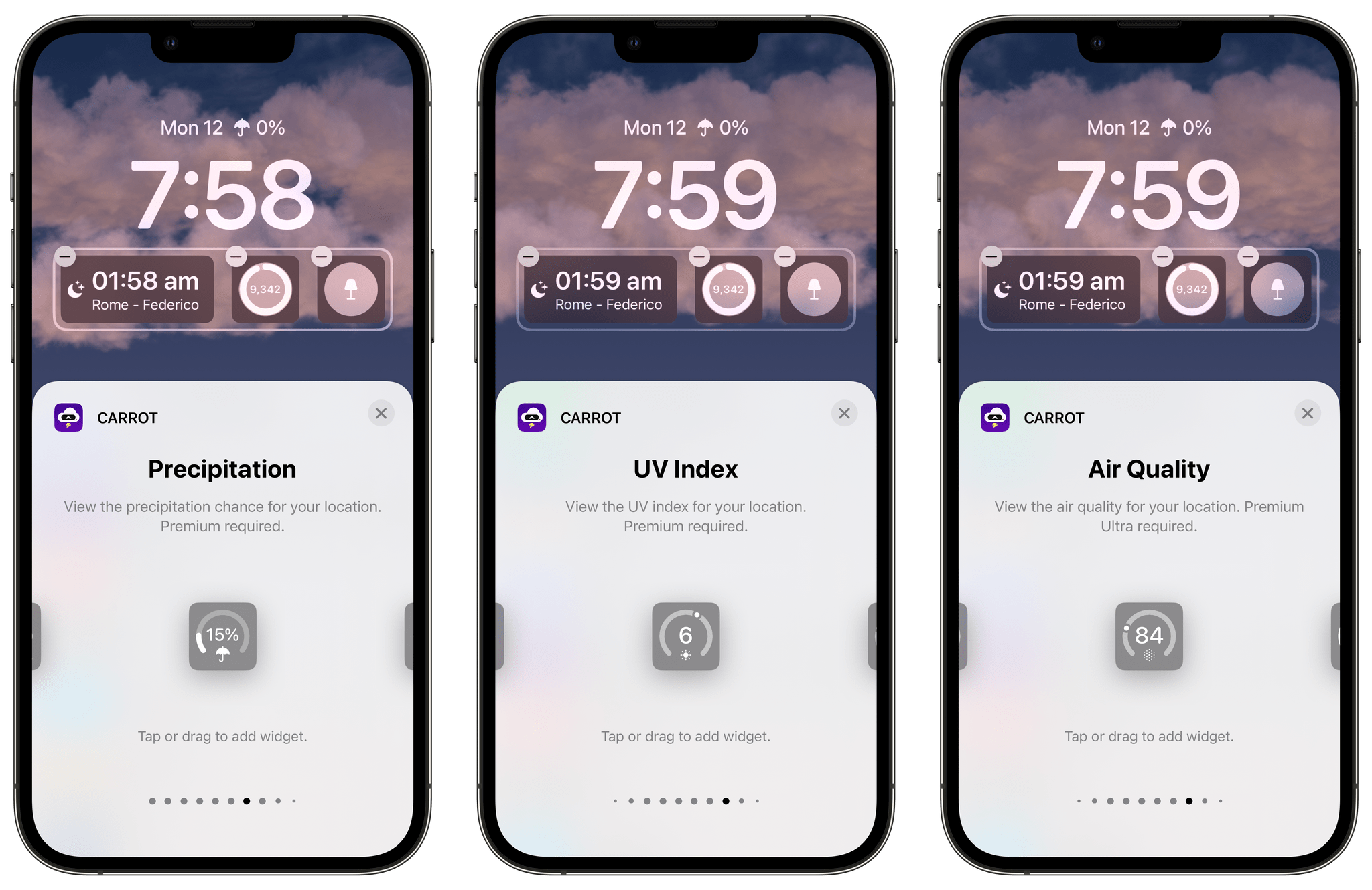 CARROT Weather 5 8 A Beautiful New IPad Layout Lots Of Lock Screen Widgets And More MacStories